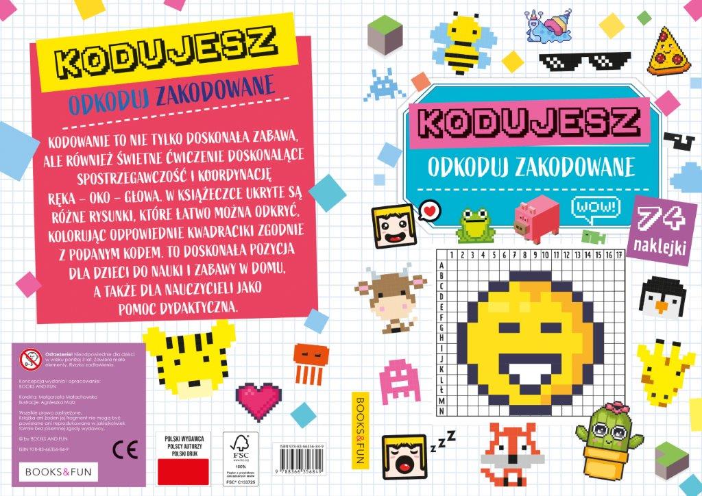 Kodowanie dla dzieci Odkoduj zakodowane Naklejki - 10563299337 ...