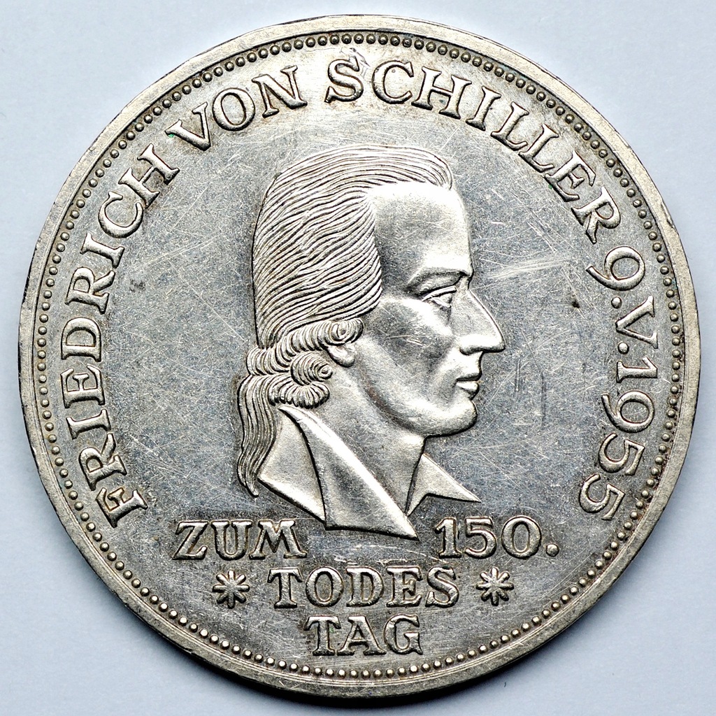 Niemcy 5 Marek 1955 Schiller rzadkie - 14294162398 - oficjalne archiwum ...