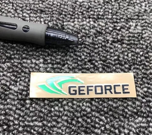 NVIDIA GeForce GTX RTX Metal Logo Sticker For Laptop Tablet Desktop ...