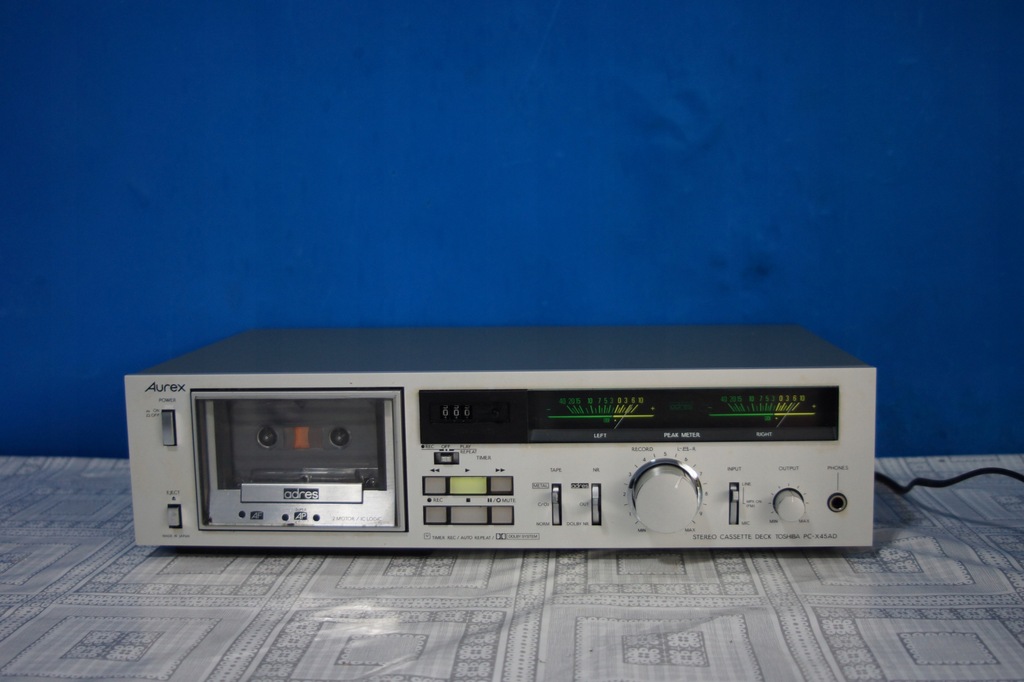 Magnetofon Toshiba AUREX PC-X45AD srebrny - 14398327853 - oficjalne archiwum Allegro