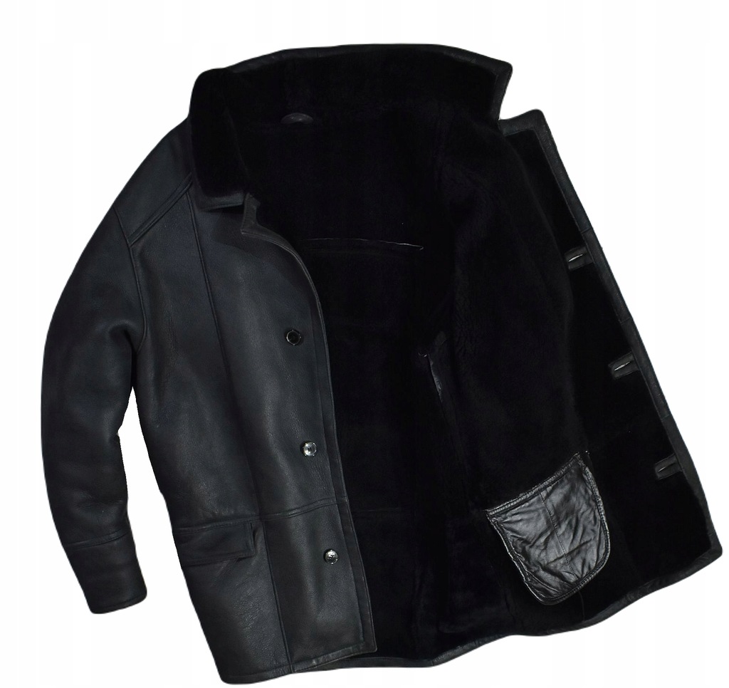 HUGO BOSS KOŻUCH SHEARLING MĘSKI CZARNY / 54 - 13086921223 - oficjalne ...