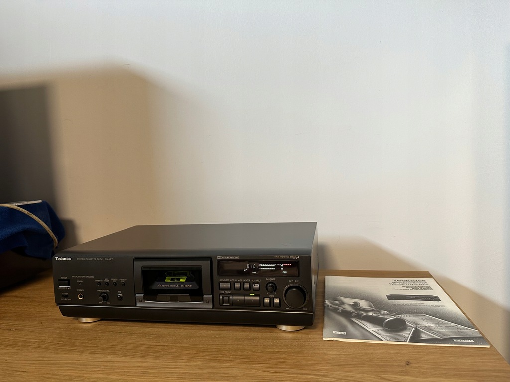 TECHNICS RS-AZ7 MAGNETOFON KASETOWY DECK PIĘKNY STAN +ORYGINALNA INSTRUKCJA - 14981795167 ...