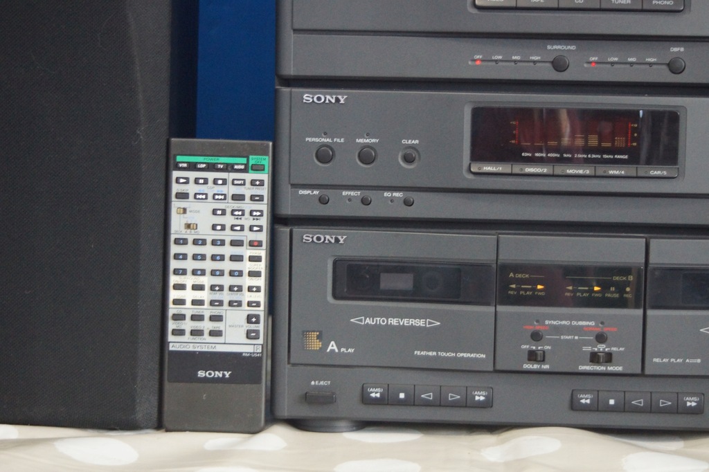 DUŻA WIEŻA SONY LBT-D307 AUX,cd,kasety,radio 160w - 12100806812 ...