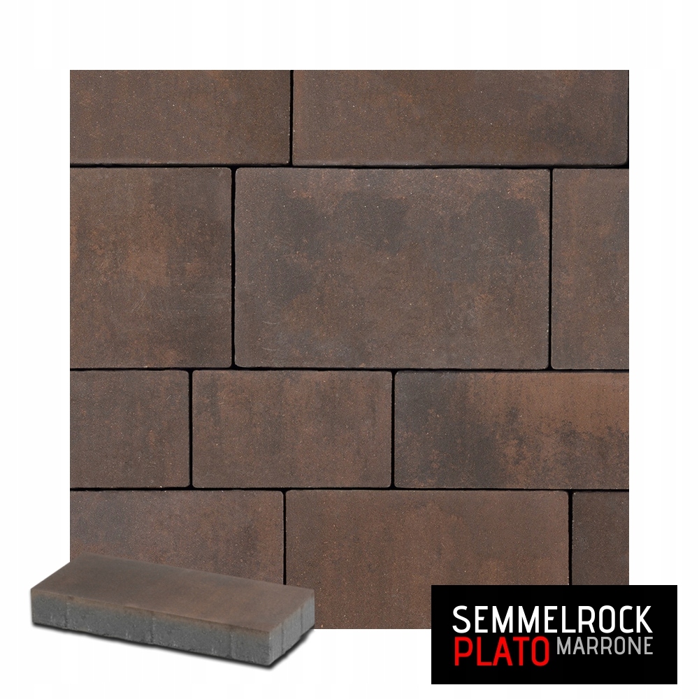 Kostka brukowa Semmelrock Plato Marrone - brązy - 9504623313 ...