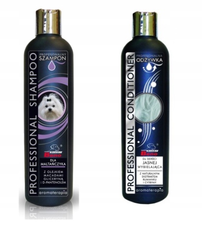 Szampon dla Maltańczyka +Odżywka do Jasnej sierści - 9231616455 ...