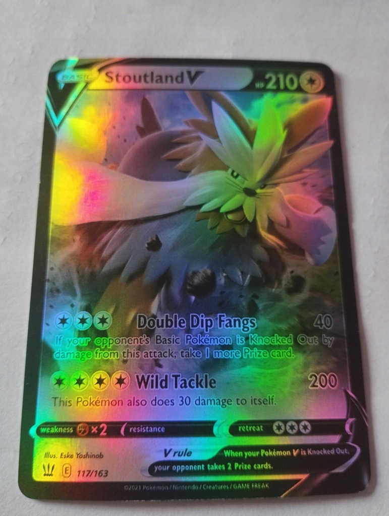legendarna odblaskowa karta pokemon STOUTLAND - 12848941994 - oficjalne ...