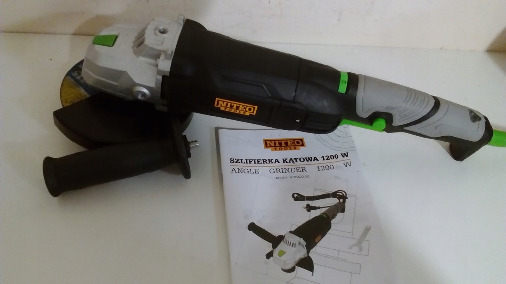 Szlifierka Kątowa Niteo Tools 1200W AG0422-20 - 9980821128 - oficjalne archiwum Allegro