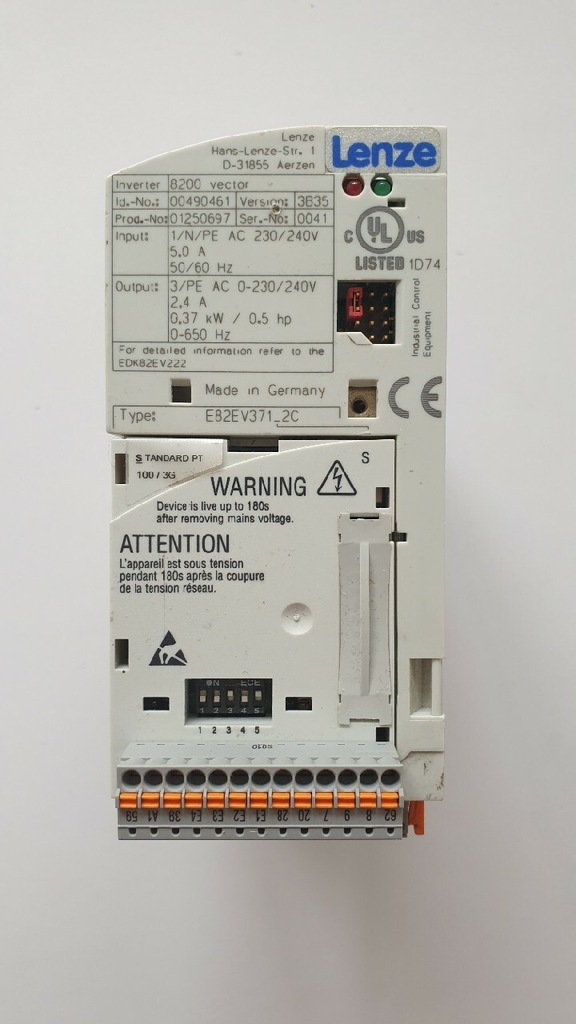 Falownik LENZE 8200 Vector 0,25kW E82EV251_2C - 12545481449 - oficjalne ...