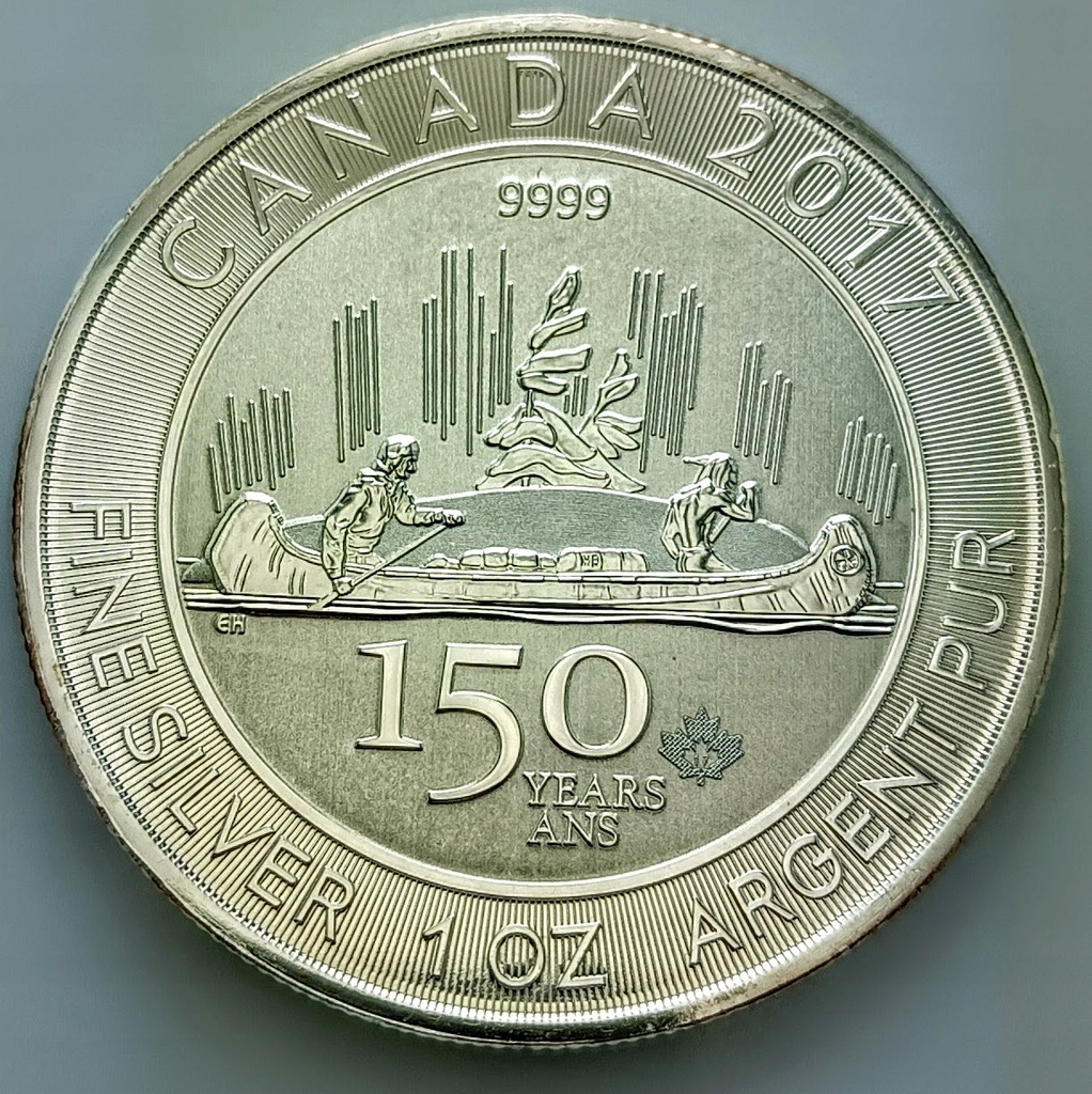 Srebrna moneta Canada 150 - Voyageur, 1 oz, 2017 - 14420912011 ...