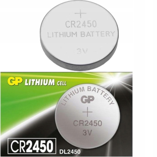BATERIA LITOWA PŁASKA CR2450 3V 610 mAh - 12462825162 - oficjalne ...
