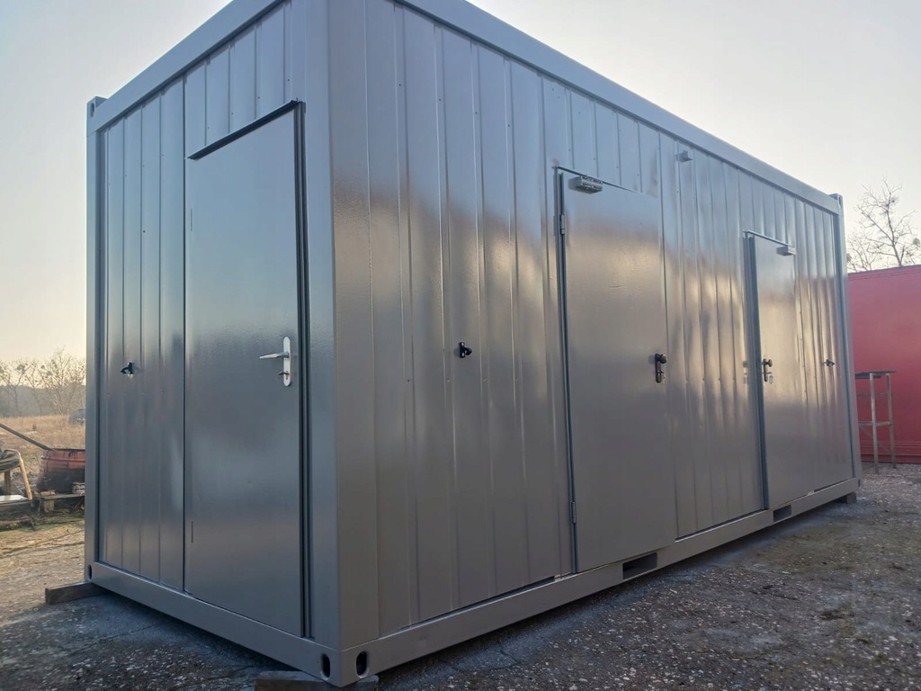 Kontener sanitarny 6,06 x 2,45 m wyposażony w WC, pisuary dwuczęściowy - 15287023661 - oficjalne ...