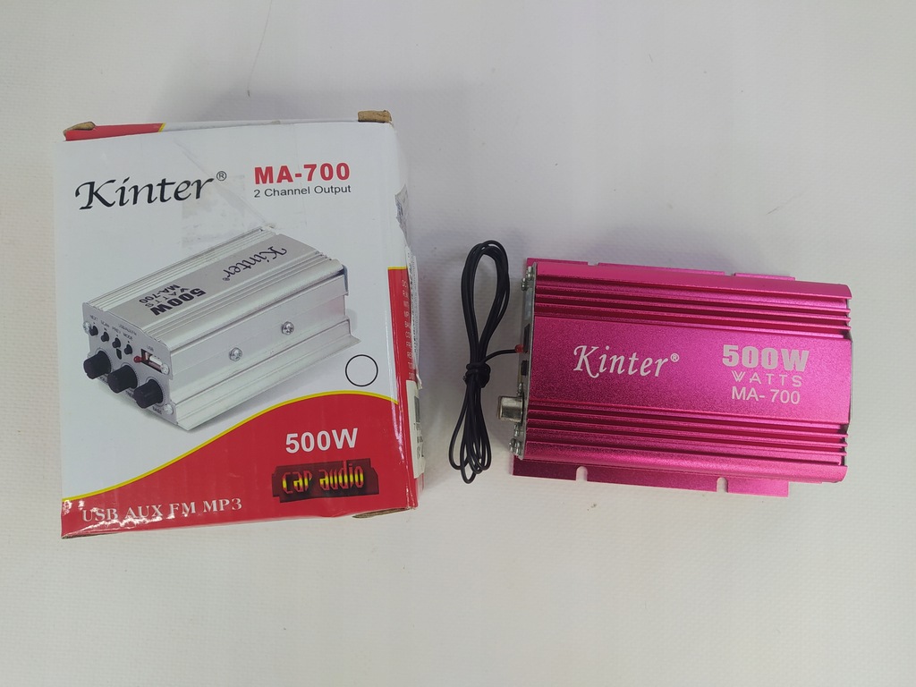 Wzmacniacz samochodowy 2-kanał. Kinter MA-700 500W - 13534579881 - oficjalne archiwum Allegro