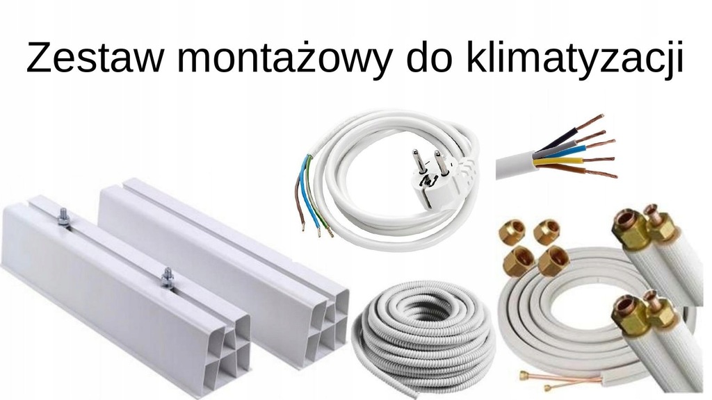 Zestaw instalacyjny do klimy 2,5kW i 3,5kW 4mb Krk - 12733492693 ...