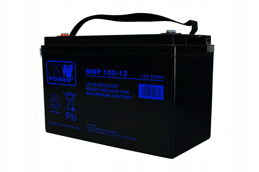 AKUMULATOR AGM 12V 100Ah BEZOBSŁUGOWY VRLA MOCNY ! - 11580284653 - oficjalne archiwum Allegro