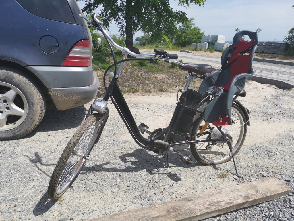 ROWER ELEKTRYCZNY składak plus fotelik do roweru - 8449097005 ...