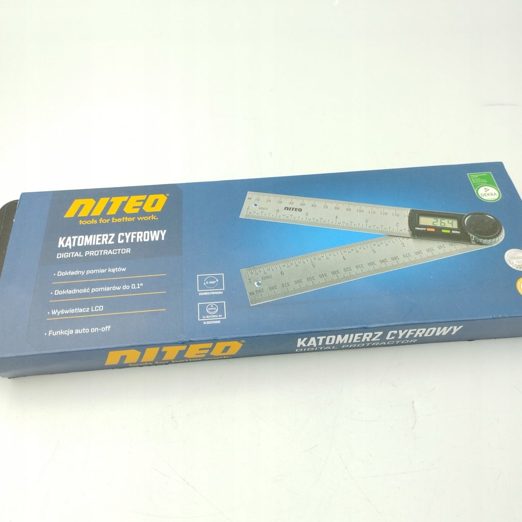 Kątomierz cyfrowy Niteo - 13251411093 - oficjalne archiwum Allegro