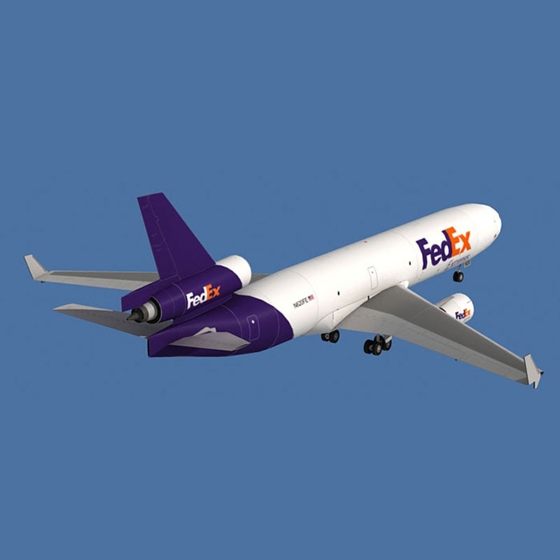 DIY 1:100 Fedex MD 11 samolot papierowy papier - 11340244903 ...