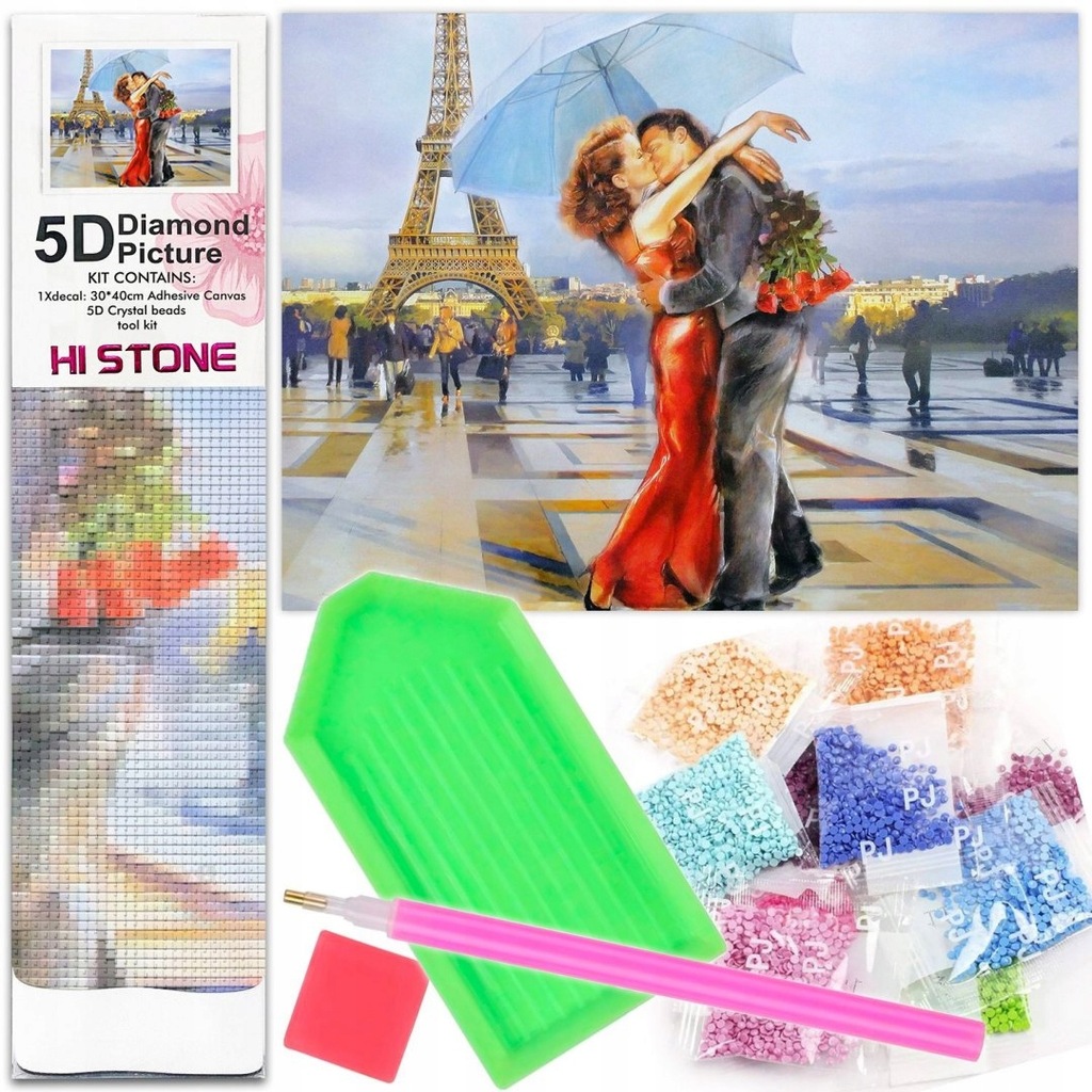 Mozaika Diamentowa 5D Haft Malowanie Zakochani Par - 13025365001 ...