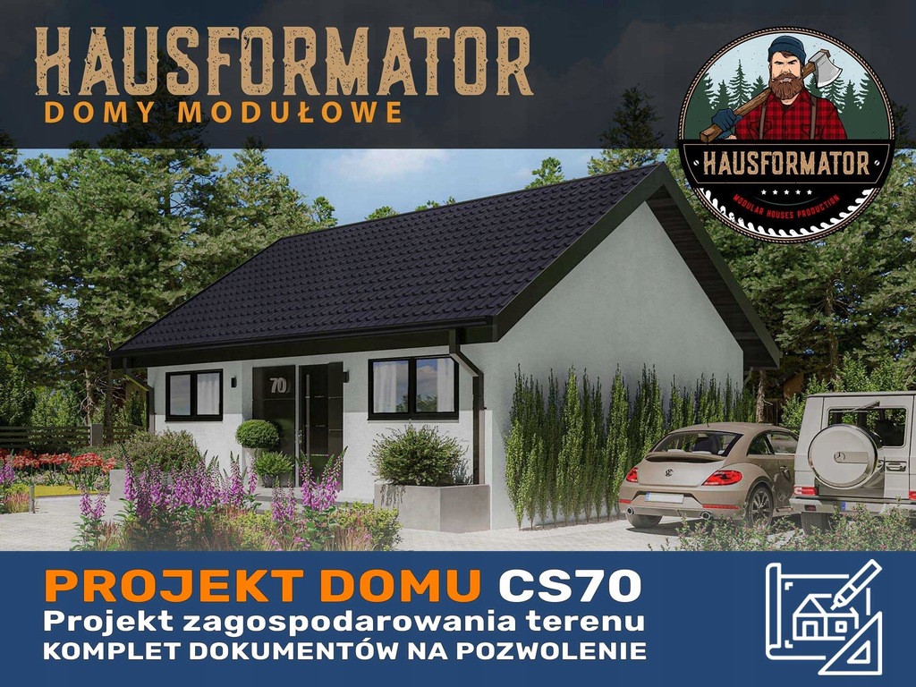 Projekt Budowlany Domu CS70 Hausformator - 13802363292 - oficjalne ...