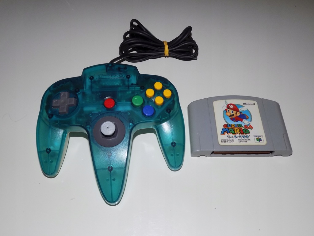 ORYGINALNY PAD NINTENDO 64 ( CLEAR BLUE ) + GRATIS SUPER MARIO ...
