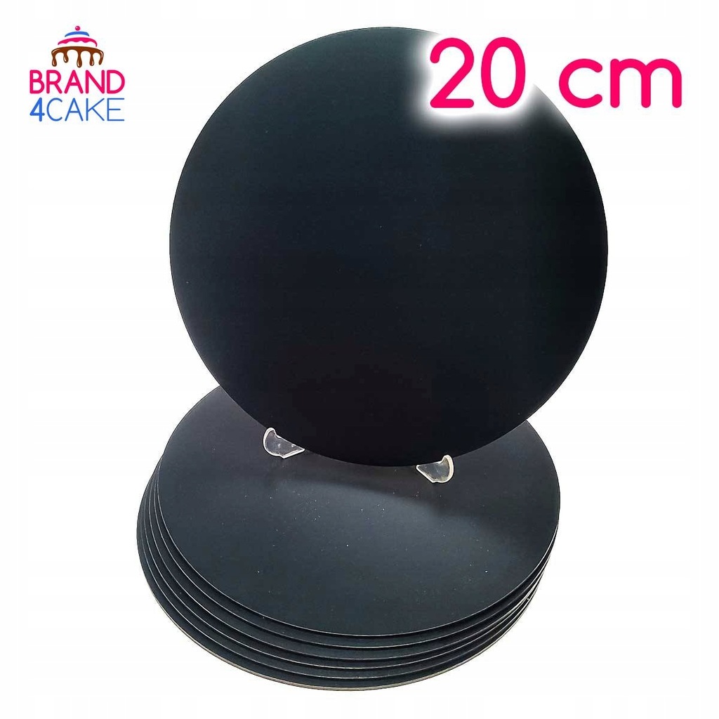 Podkład pod tort 20 cm MEGA SZTYWNY MDF HDF Czarny - 11810073394 ... Podkład pod tort 20 cm MEGA SZTYWNY MDF HDF Czarny - 11810073394 ...