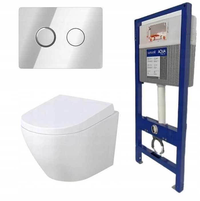 7w1 ZESTAW WC STELAŻ PNEUMATYCZNY CERSANIT MUSZLA WC ARBO SLIM RIM ...