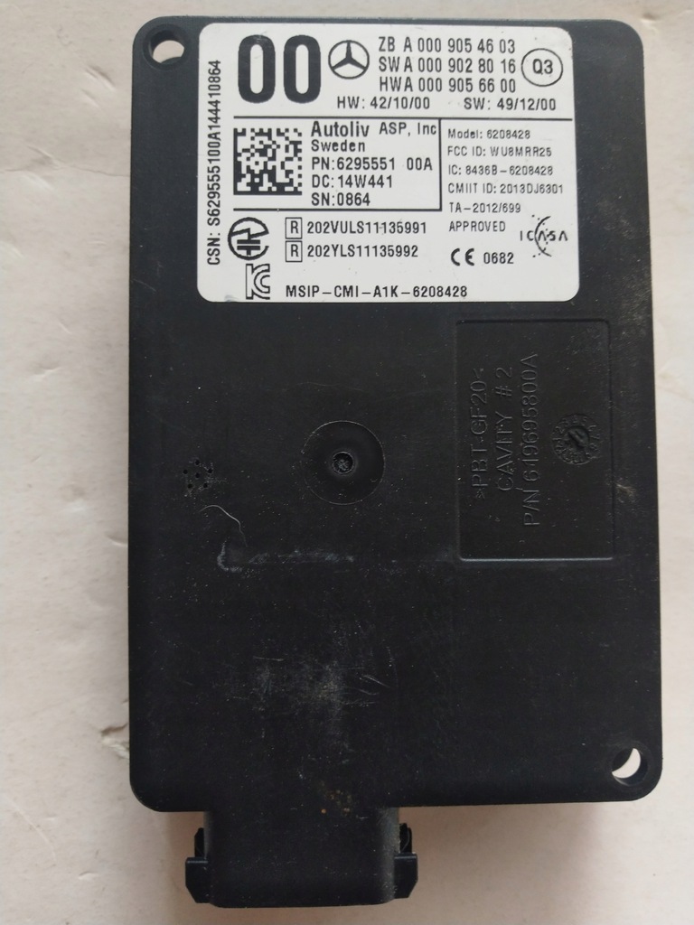 RADAR SENSOR MERCEDES A0009054603 - 10908867708 - oficjalne archiwum ...