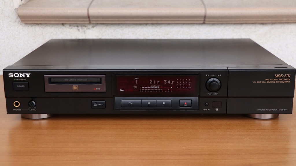 MINIDISC MD SONY MDS-501 1994 SPRAWNY OKAZJA !!!! - 11575288671 ...