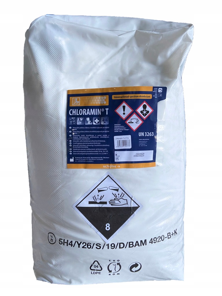 Chloramin T proszek do dezynfekcji Chloramina 25kg - 9784702406 ...