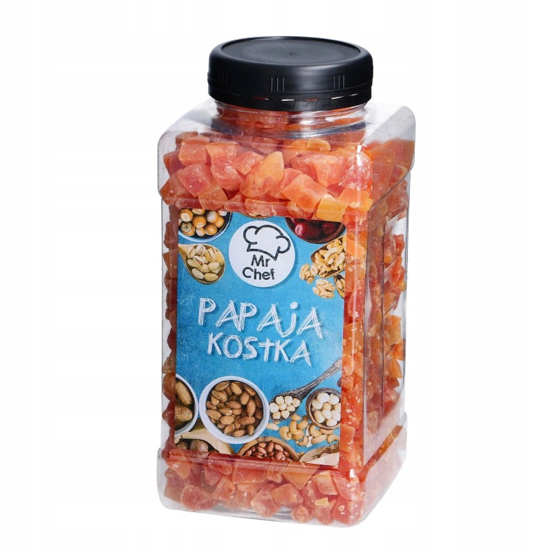 PAPAJA KANDYZOWANA 500g KOSTKA SŁOICZEK - 13278787653 - oficjalne archiwum Allegro