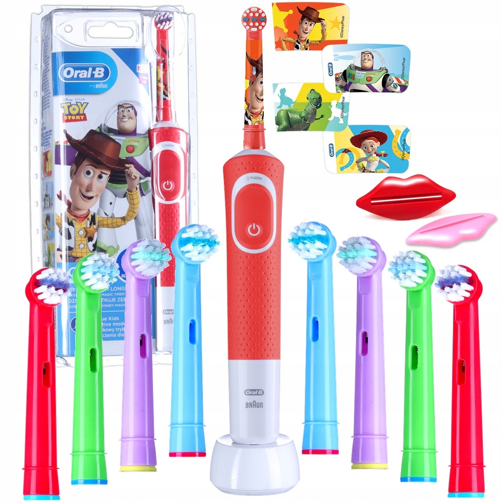 Szczoteczka Elektryczna Dla Dzieci Oral-B ZESTAW - 12552041816 - oficjalne archiwum Allegro