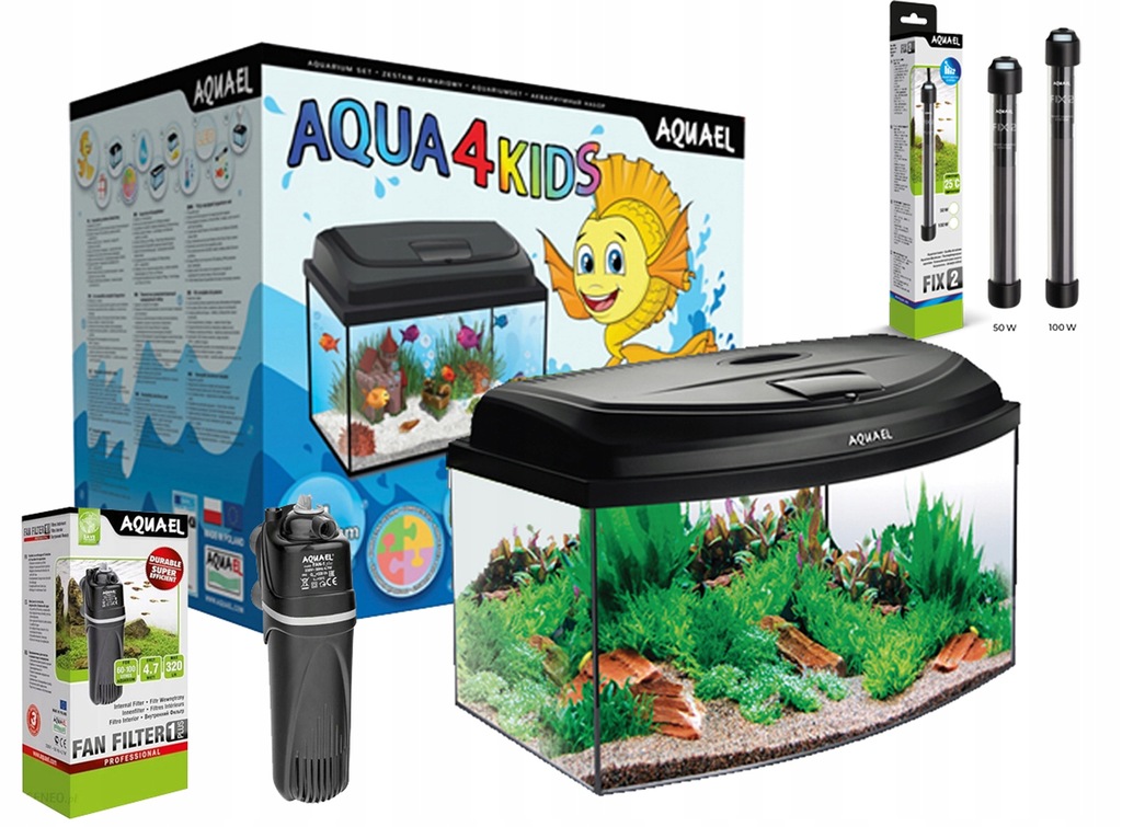 Akwarium 25l Aquael Aqua4kids Owal+4gratisy - 13047183578 - oficjalne archiwum Allegro