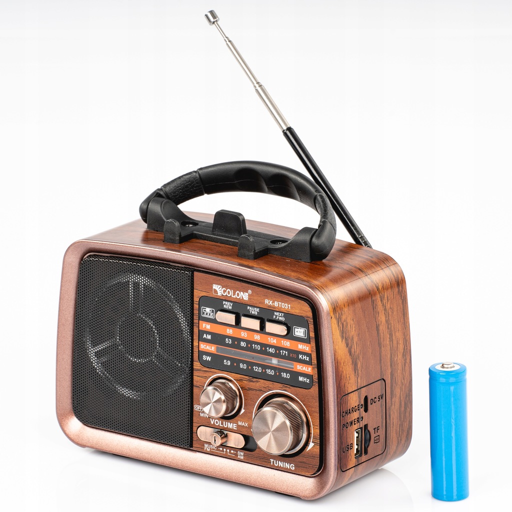 Radio sieciowo-bateryjne AM, FM, SW Golon RX-BT031 - 12536543187 ...
