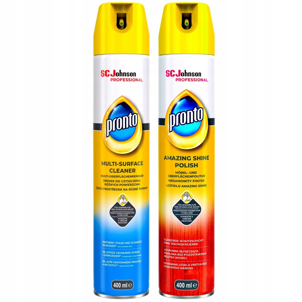 2x Pronto Mix Zestraw Spray do Drewna Mebli 400ml - 13488240664 ...