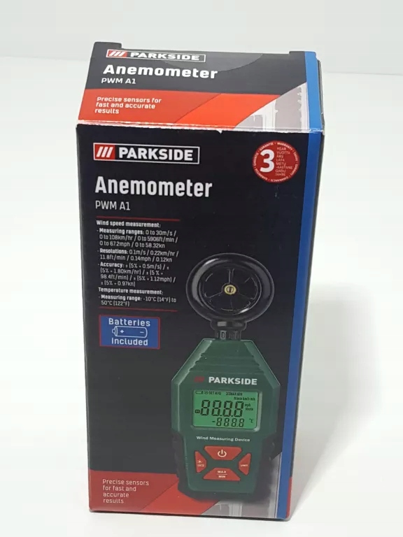 PARKSIDE ANEMOMETR PWM A1 PUDEŁKO - 12522589964 - oficjalne archiwum ...