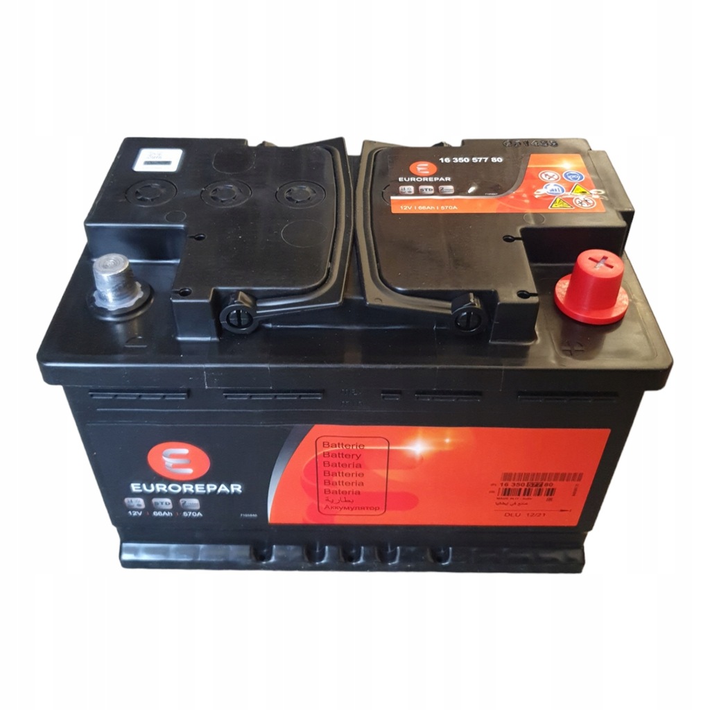 BATERIA AKUMULATOR EUROREPAR 66AH 570A 1635057780 - 12899766236 ...
