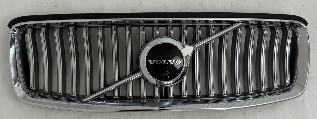 GRILL ATRAPA ZNACZEK LOGO CHROMY VOLVO XC90 II POD KAMERĘ LIFT 2019 ...
