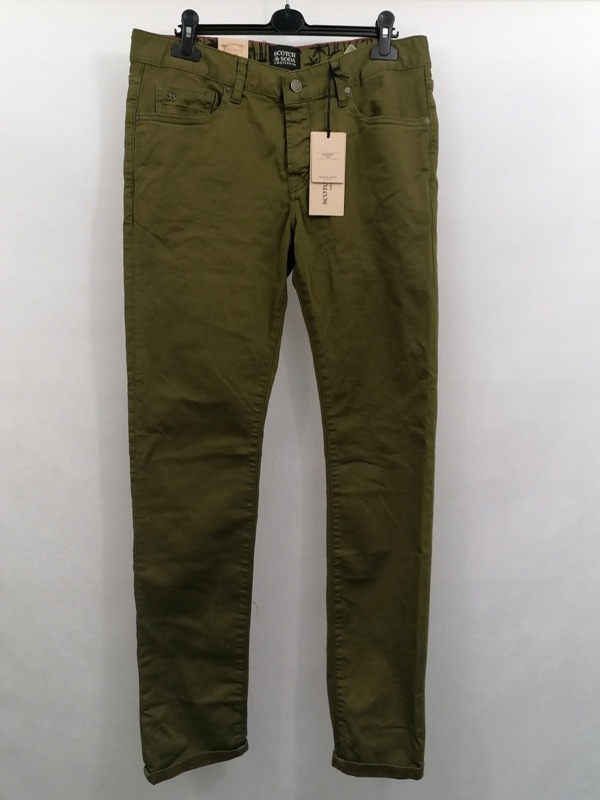 SCOTCH SODA SPODNIE MĘSKIE ZIELONE LOGO - 14496884419 - oficjalne ...