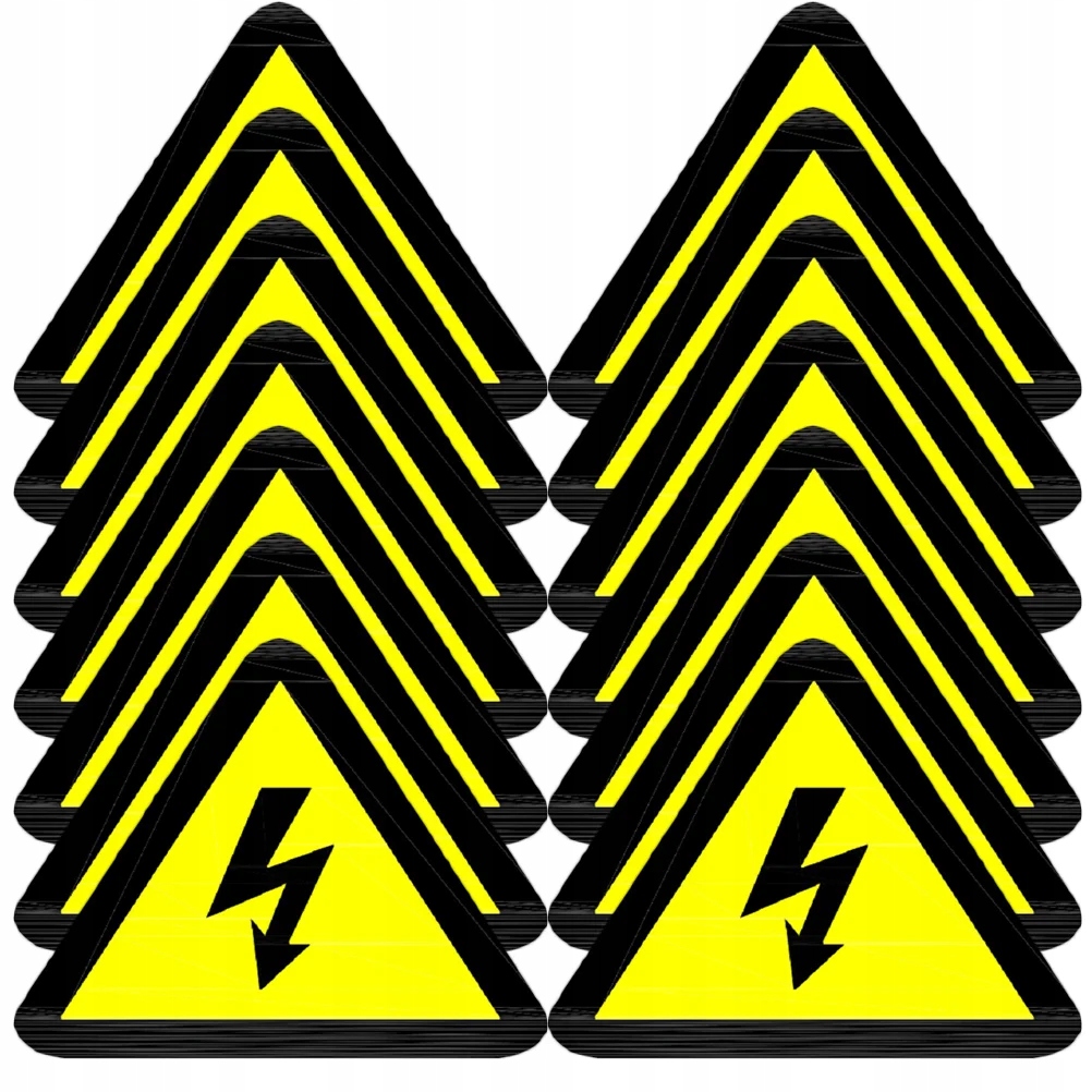 Logo Stickers High Voltage Warning Safe Electric Labels Electrical ...