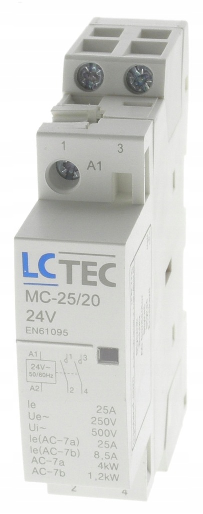 LC stycznik modułowy 2P 1M 25A 24V AC 2NO - 12000083484 - oficjalne archiwum Allegro