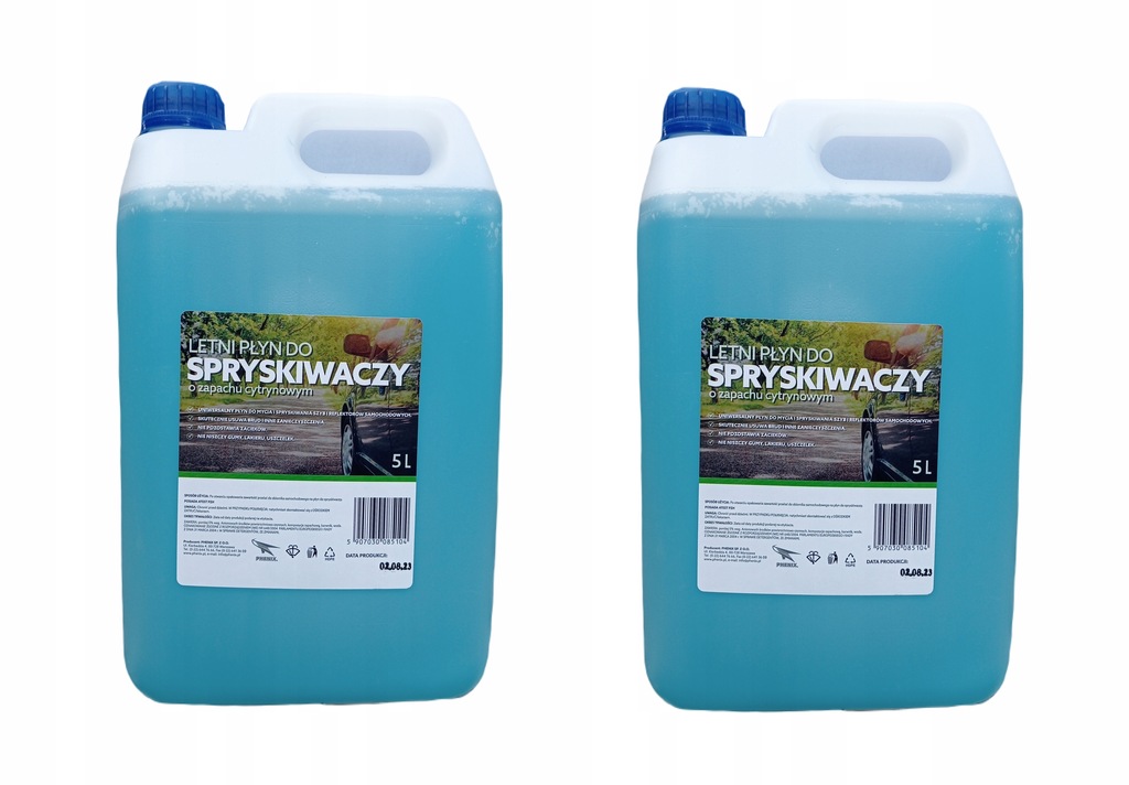 Płyn letni do spryskiwaczy 2x5L - 14281549540 - oficjalne archiwum Allegro