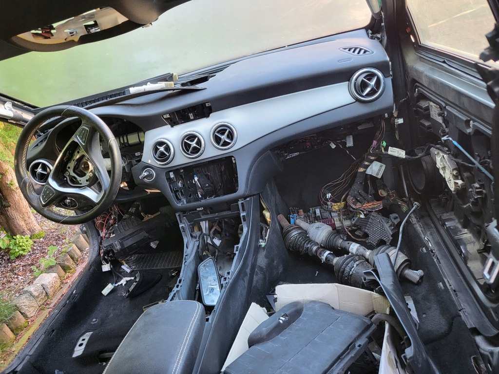 MERCEDES GLA W156 CLA w117 DESKA PODUSZKI PASY - 14244765652 ...