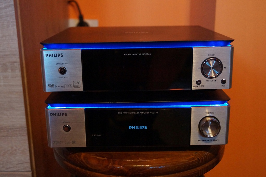 WIEŻA STEREO PHILIPS MCD708/12 - 12313916066 - oficjalne archiwum Allegro