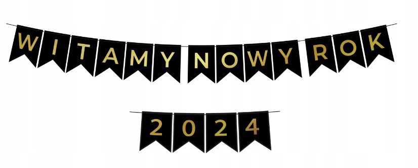 Baner flagi WITAMY NOWY ROK 2024 Sylwester - 14387910112 - oficjalne ...