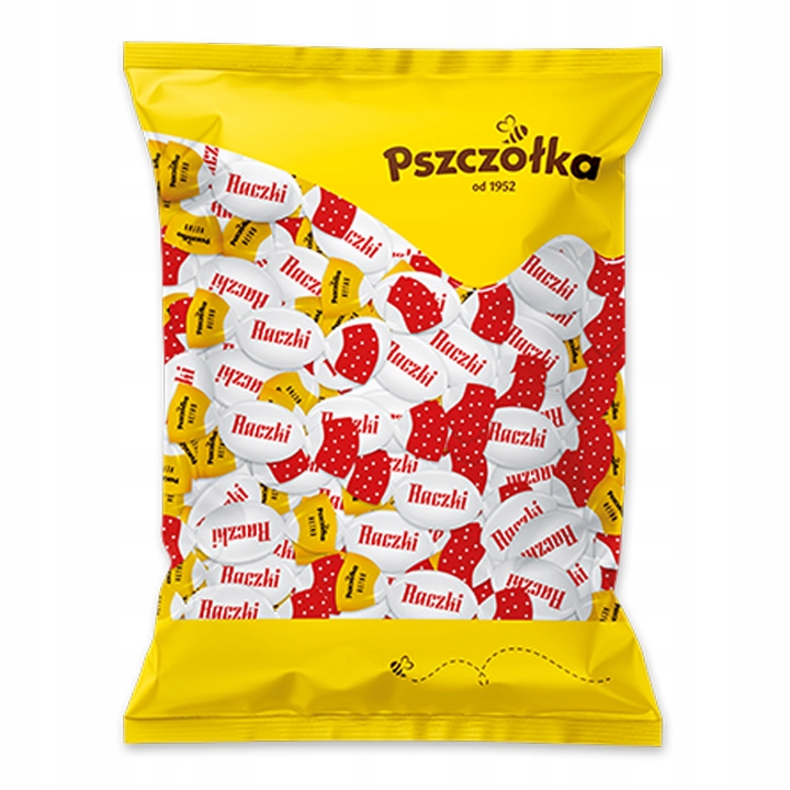 Pszczółka Cukierki Raczki 1kg - 13529594309 - oficjalne archiwum Allegro