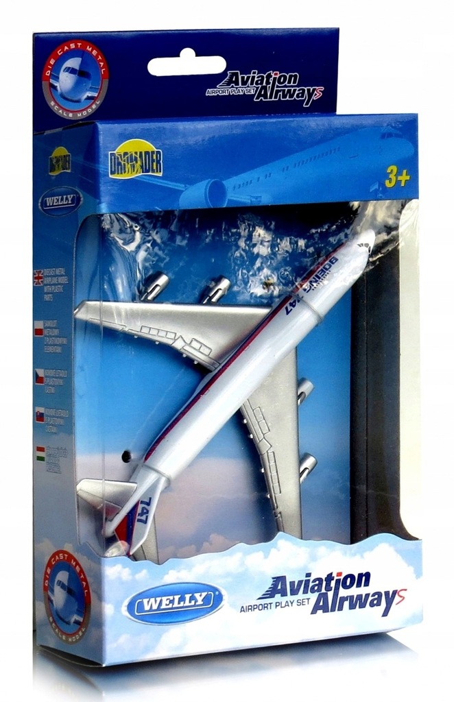 BOEING 747 SAMOLOT Metalowy AVIATION AIRWAY Welly - 11235467860 ...