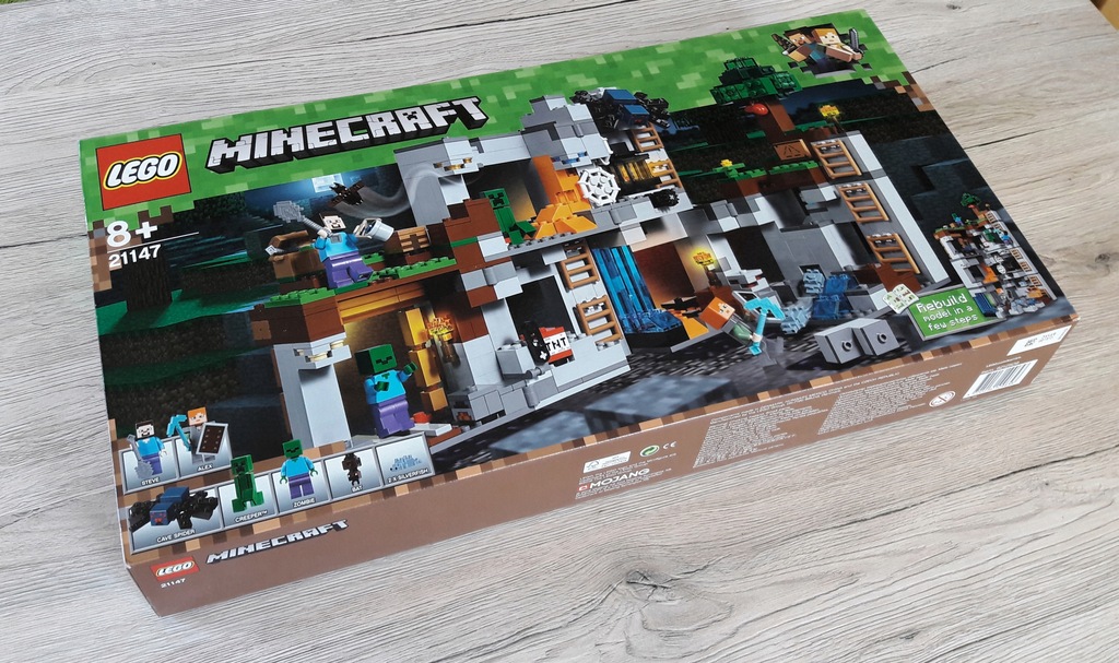 LEGO Minecraft 21147 Przygody Na Skale --- NOWE - 10590953589 ...