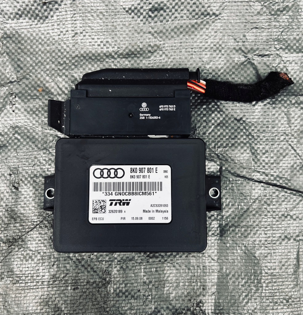 AUDI A4 B8 A5 MODUŁ HAMULCA RĘCZNEGO 8K0907801E - 14429805482 - oficjalne archiwum Allegro