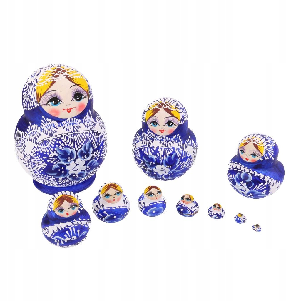Zestaw 10 . Drewniana rosyjska babuszka Matrioszka - 10835072017 ... Zestaw 10 . Drewniana rosyjska babuszka Matrioszka - 10835072017 ...