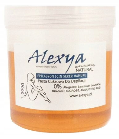 ALEXYA PASTA CUKROWA DO DEPILACJI 100% NATURALNA - 6903808830 ...
